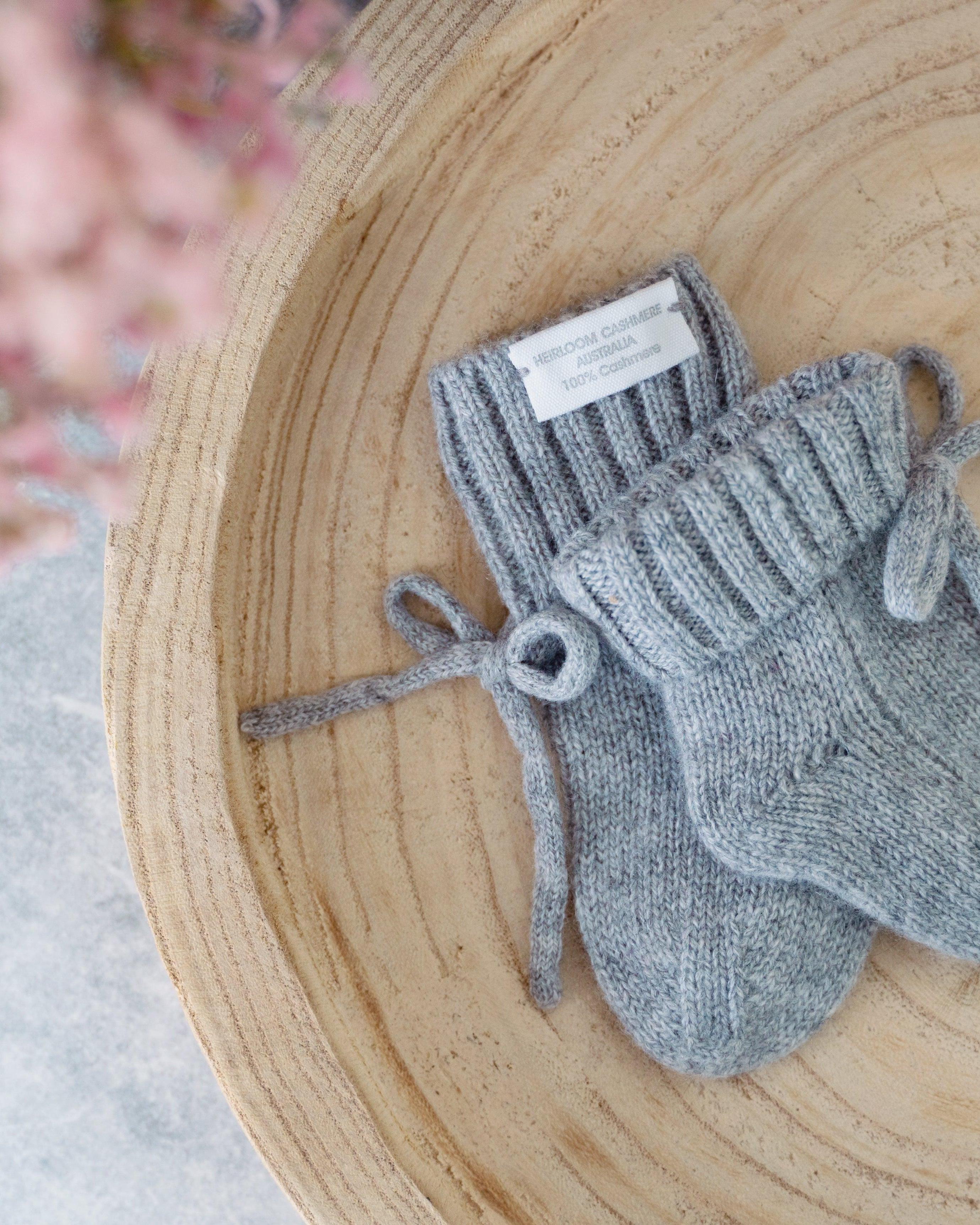 Cashmere Baby Booties - Ash – Heirloom Cashmere Australia