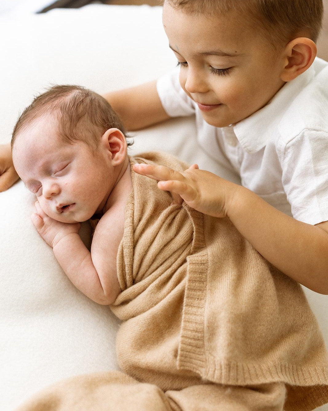 Cashmere Plain Knit Baby Blanket - Cinnamon – Heirloom Cashmere Australia