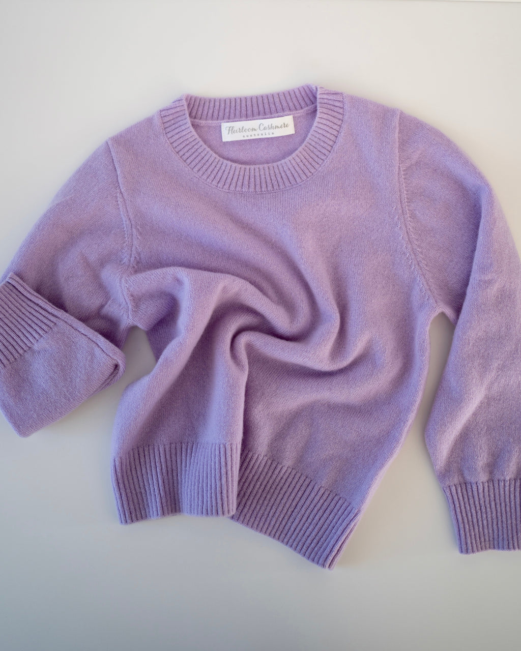 Cashmere Kids Pullover - Lavender – Heirloom Cashmere Australia
