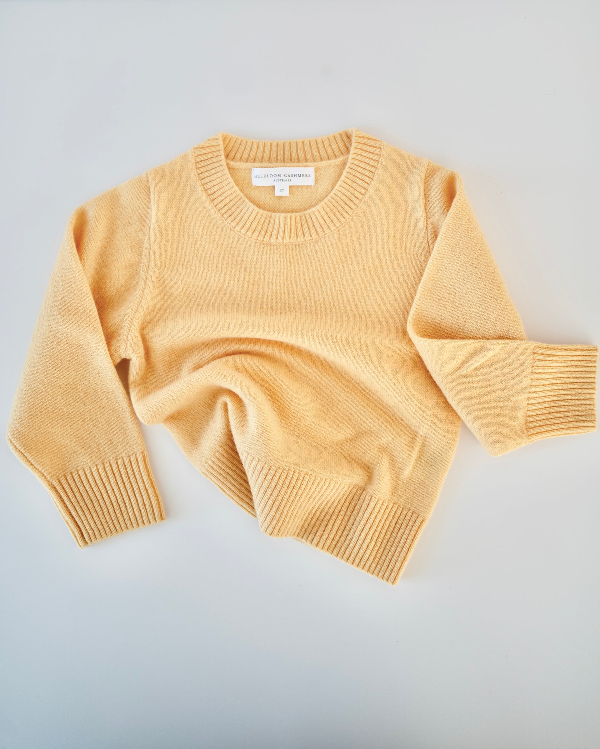 Cashmere Kids Pullover - Lemon – Heirloom Cashmere