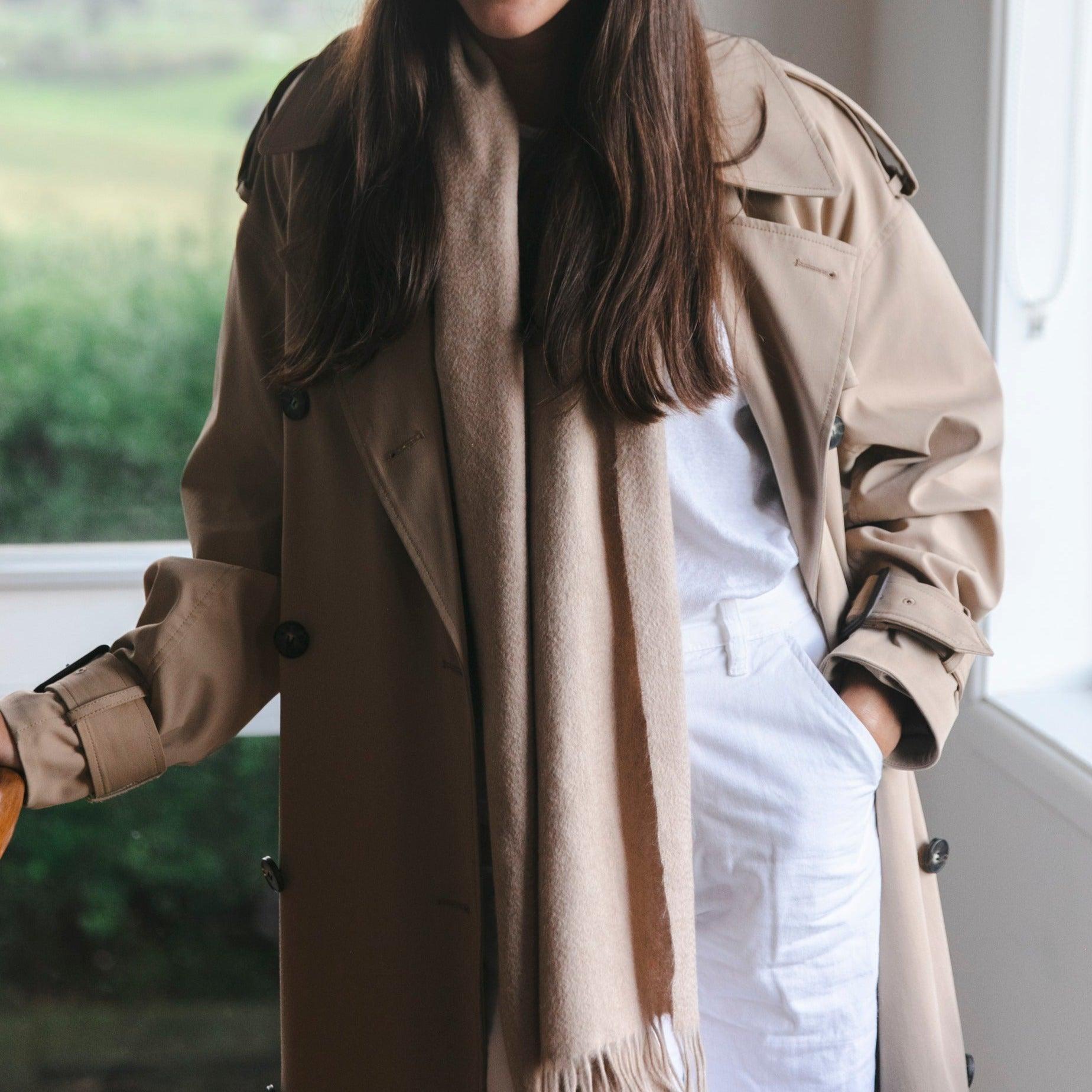Sofia Cashmere Scarf - Sand – Heirloom Cashmere Australia